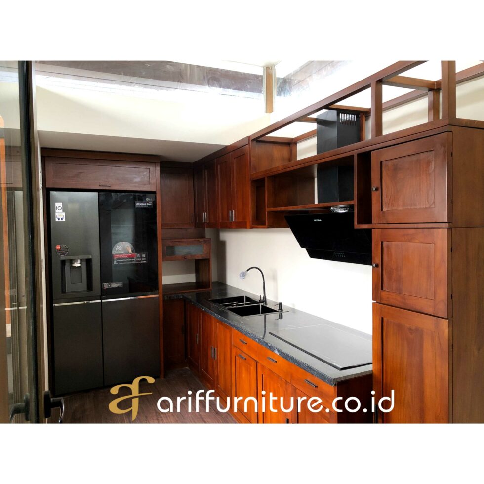 Jual Kitchen Set Lemari Dapur Minimalis Kayu & HPL Harga Murah